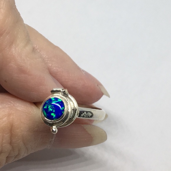 Jewelry | Poison Blue Fire Opal Ring Sterling Silver | Poshmark